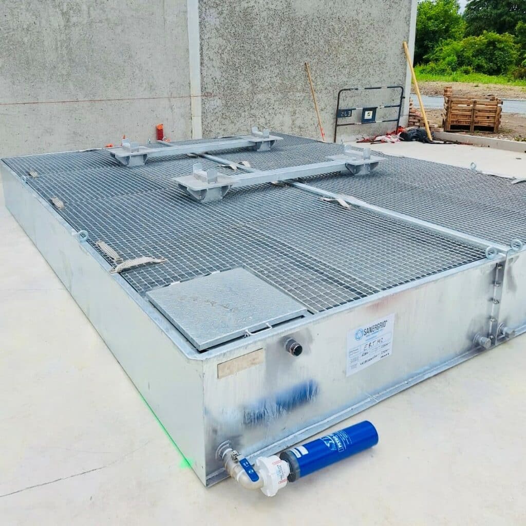 ERT-MODULO retention tanks with modular suffocating slats