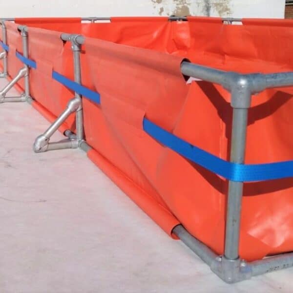 TRFLEX-REFOR Storage berm with reinforced tubular structure