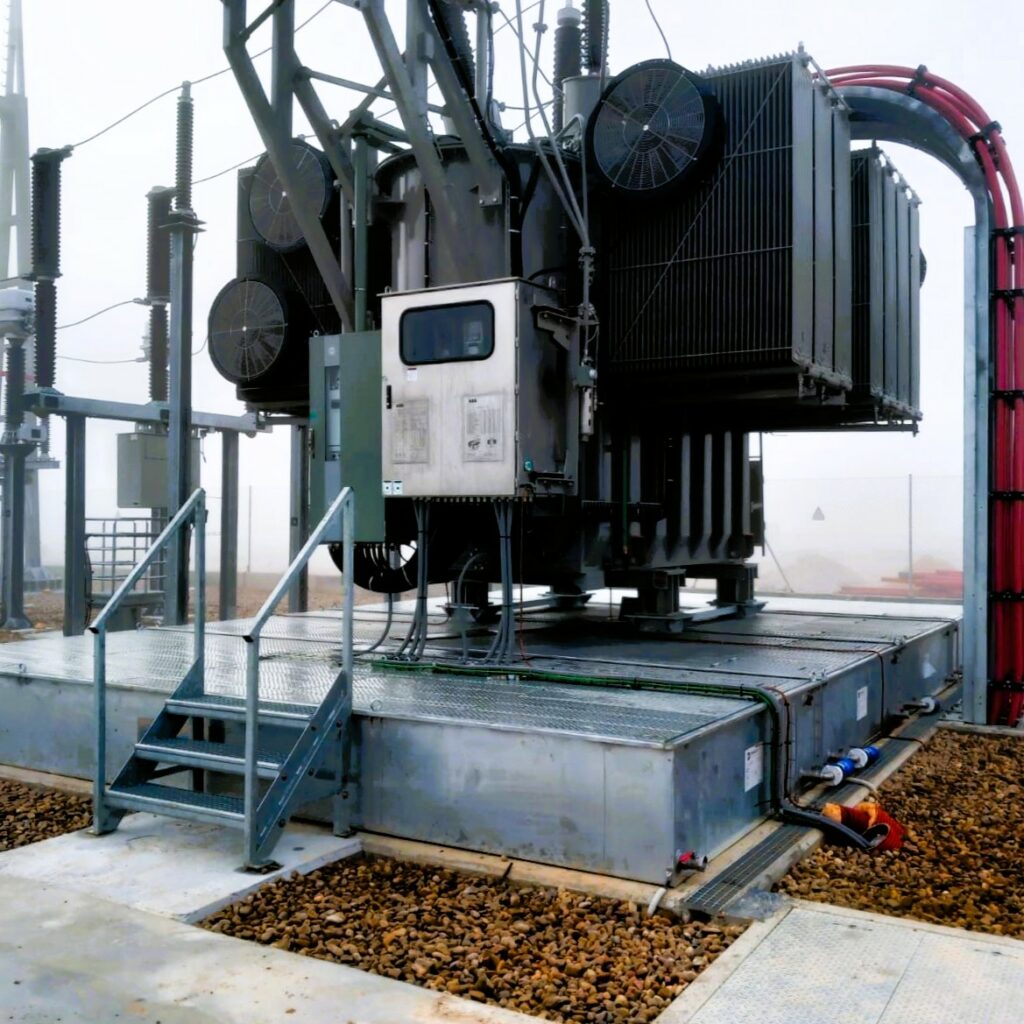 TRT-LHD-MODULO modular bund SANERGRID power transformer