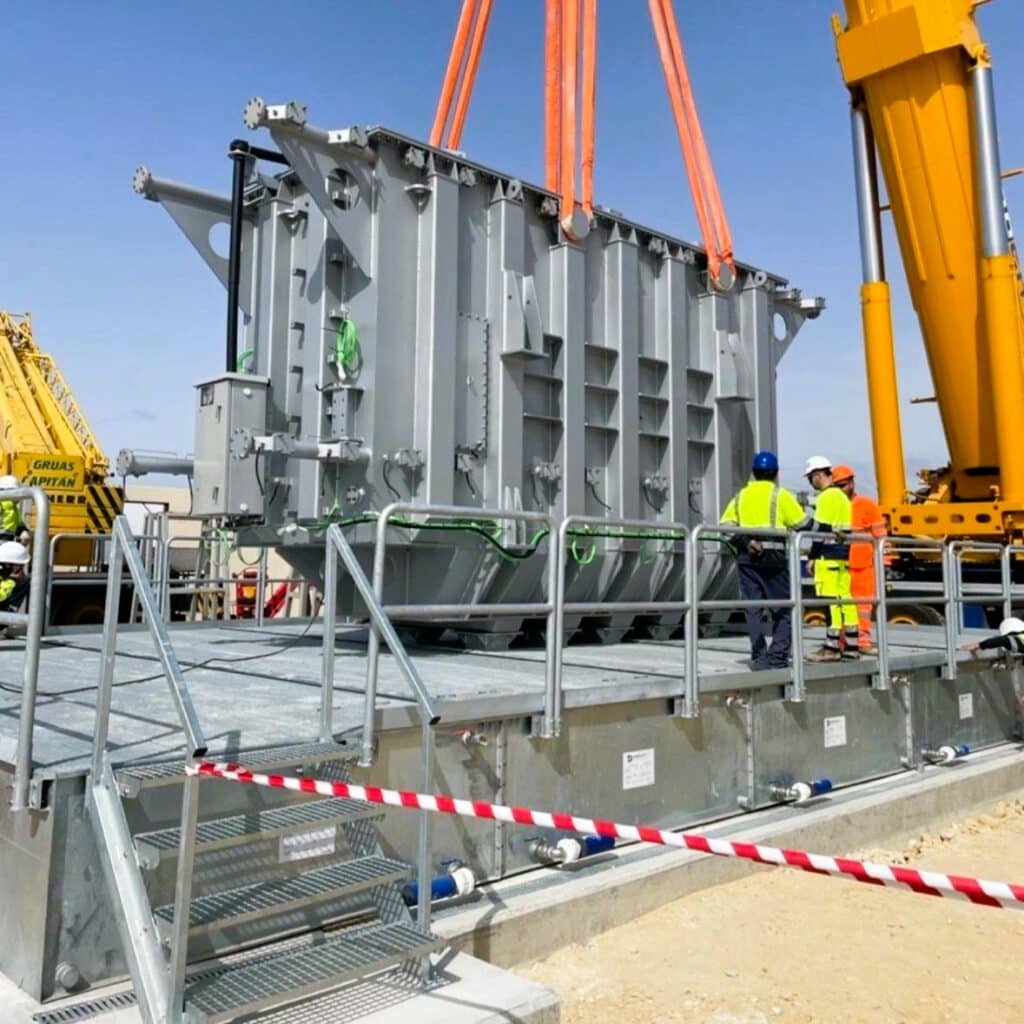 TRT-LHD-MODULO modular bund SANERGRID power transformer